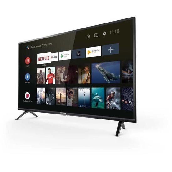 TCL 32ES560 TV LED HD 32" (81 cm) - Android TV - 2 x HDMI, 1 x USB ...