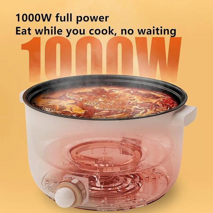 Mini Portable Electric Frying Pan 1000W Multifunctional Nonstick with ...