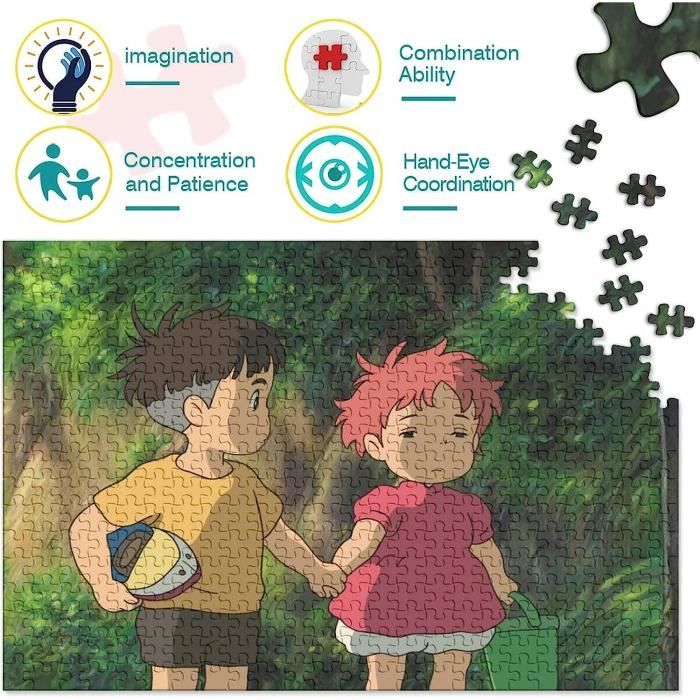 Hayao Miyazaki Impossible Puzzle Animation Puzzle 1000 Pièces 1000Pcs ...