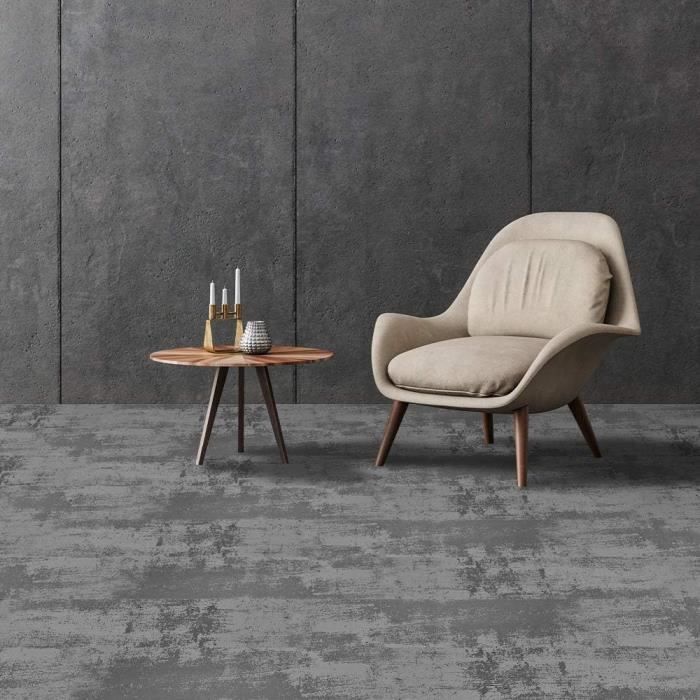 Autocollant De Sol, Vinyle De Couleur Ciment Rugueux, Carrelage Mural ...