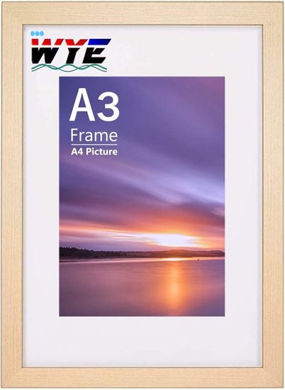 Cadre photo A3 en bois de 29,7 x 42 cm, acrylique (sans verre) avec ...