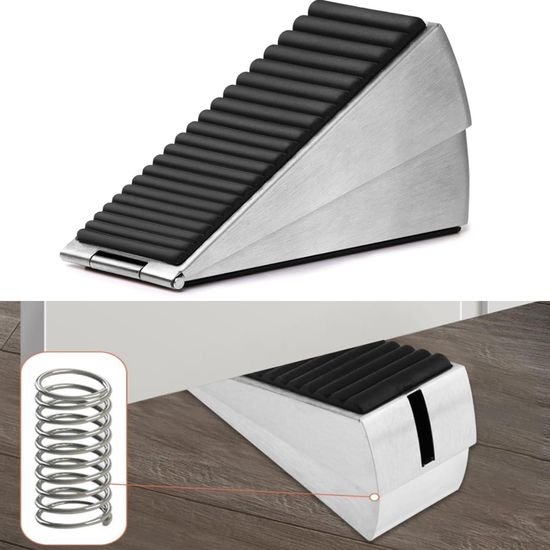 Butée de porte robuste en forme de coin-Ressort réglable bas de porte ...