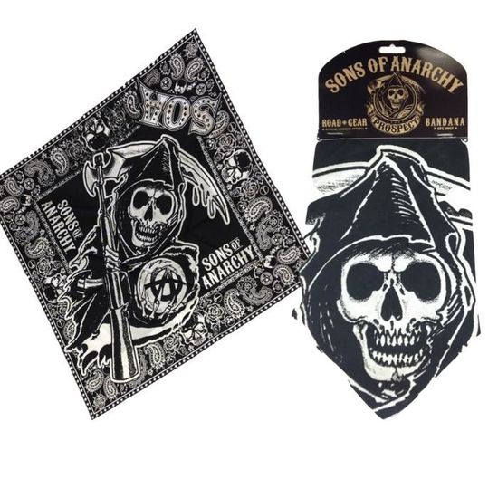 Sons of Anarchy Bandana Skull Logo - Cdiscount Prêt-à-Porter