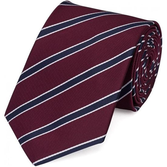 RluoX Cravate élégante pour homme à rayures de 8cm de large en ...