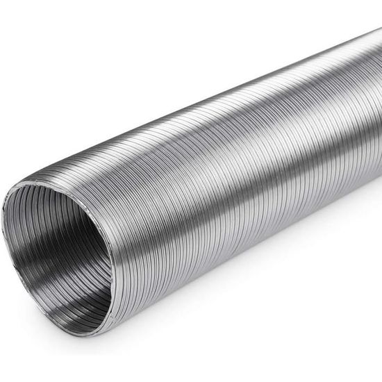 ® Semiflex 100Mm - Conduit D’Air Semi-Rigide Extensible En Aluminium ...