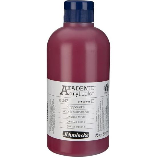 Akademie® Acryl Color, Garance Foncé 500 Ml, 23343028, Peinture ...