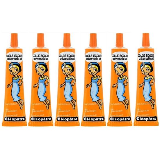 Cléopâtre Lot de 6 Tubes de colle ecolier Gel 30 ml - Cdiscount Beaux ...