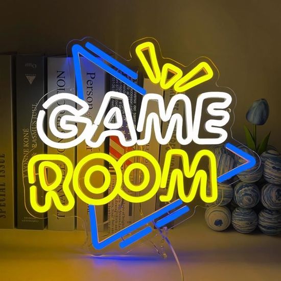 Game Room Neon Light Néon Gamer Led Lettre Enseigne Lumineuse Au Néon ...