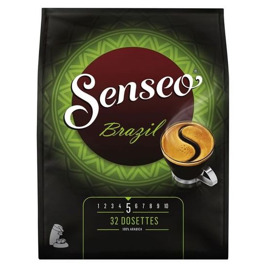 LOT DE 10 - SENSEO : Brazil - Café moulu Arabica 32 dosettes ...