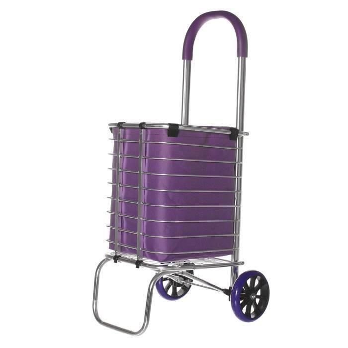 XX Chariot De Course Pliable à Roulette Poussette de Marché Diable ...