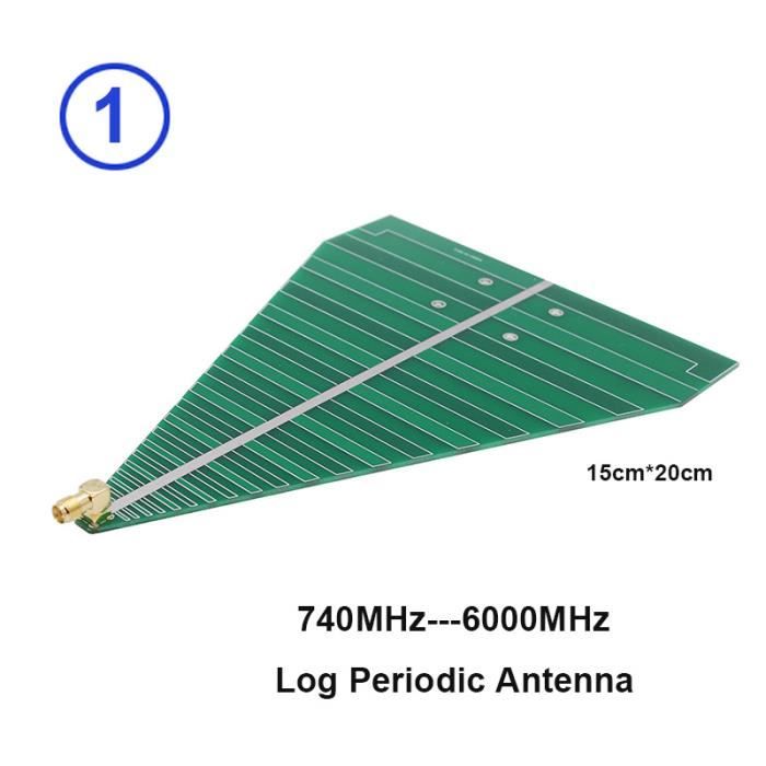 740MHz-6000MHz-antenne périodique Ultra large bande, 6-7db, 740-6000MHz, 1.35-9.5GHz, 400 ...