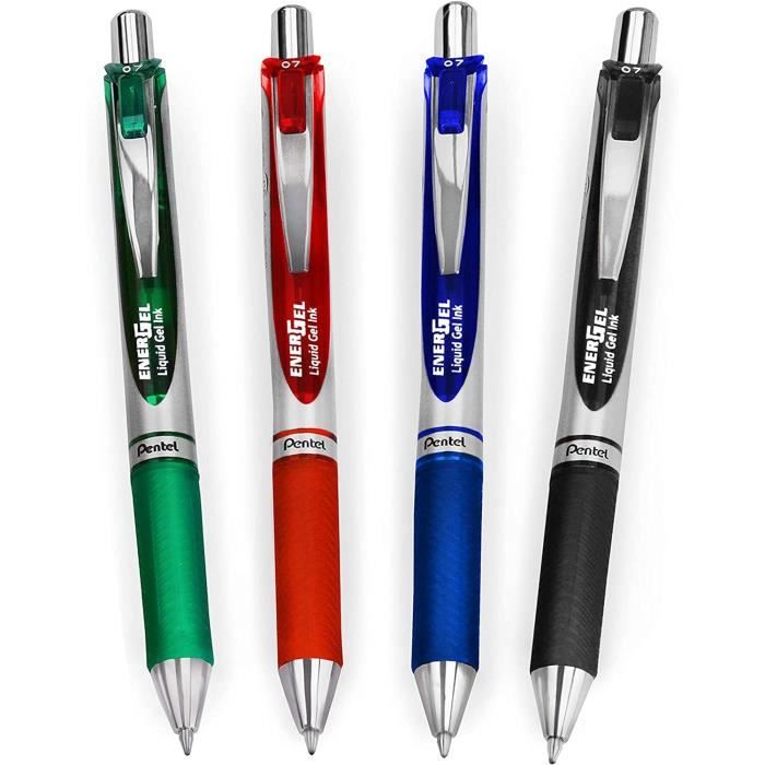 Energel Xm Bl77 Lot De 4 Stylos Rétractables À Encre Gel Liquide 0 7