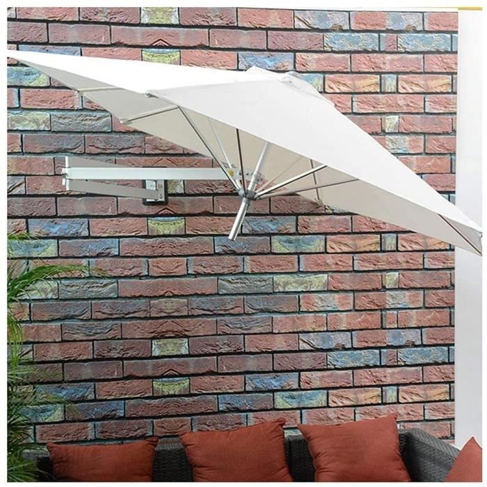 Parasol Parasol Patio 220 cm Parasol de Patio Mural Exterieur Parasol ...