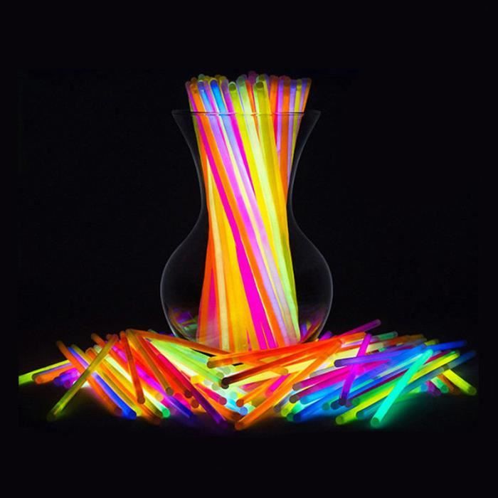 Stick brillant - 50pcs - Bâtons lumineux colorés pour colliers et ...