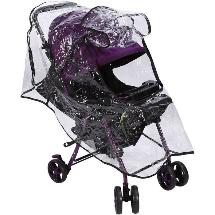 Caredy Housse de Pluie Buggy Universelle en PVC Transparent pour ...
