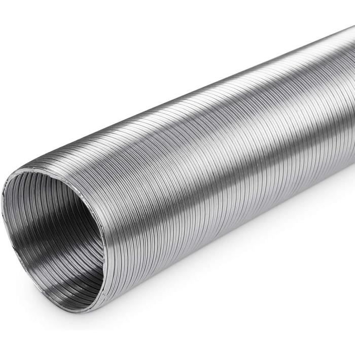 ® Semiflex 100Mm - Conduit D’Air Semi-Rigide Extensible En Aluminium ...