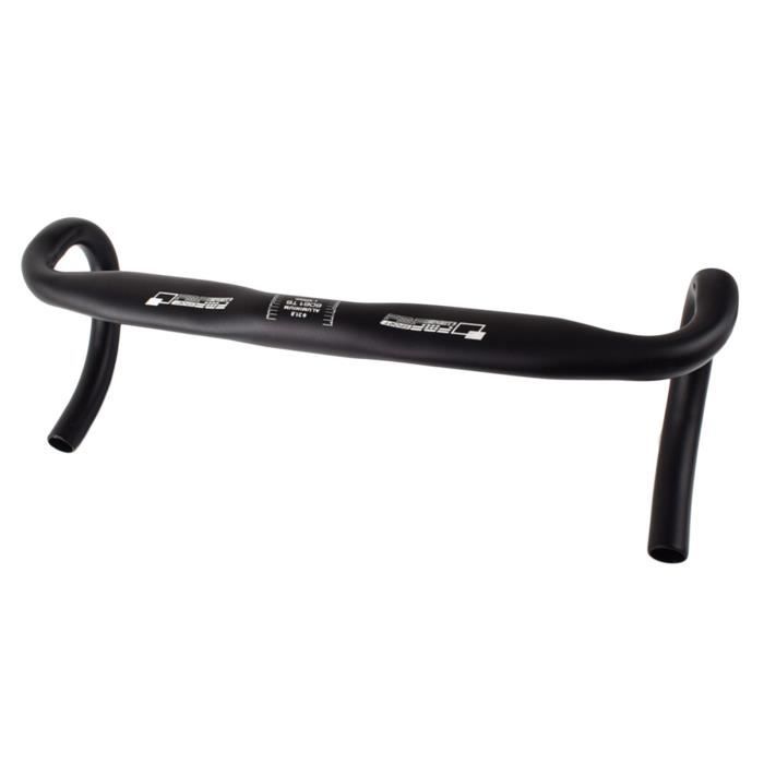 Guidon de vélo de route - Baisse - Aluminium 31.8mm - 420mm - Noir Mat ...