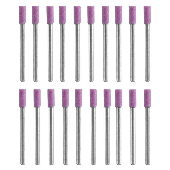 50 Pièces Meule Affûteuse Tige 4mm Meule Tête Outils Rotatifs ...