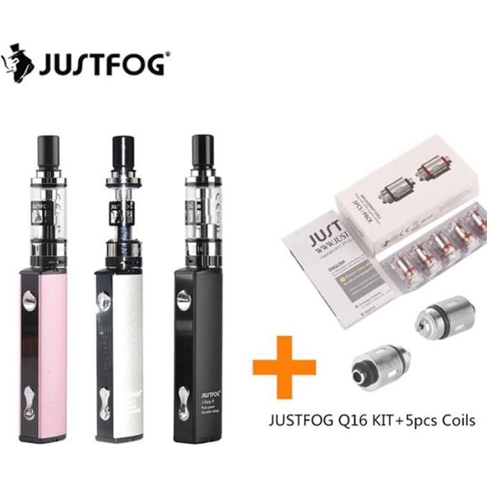Cigarette Electronique Justfog Q16 Kit avec 5pcs Q16 1.6ohm Résistance ...