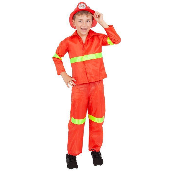 Déguisement pompier rouge basique enfant - Cdiscount Jeux - Jouets