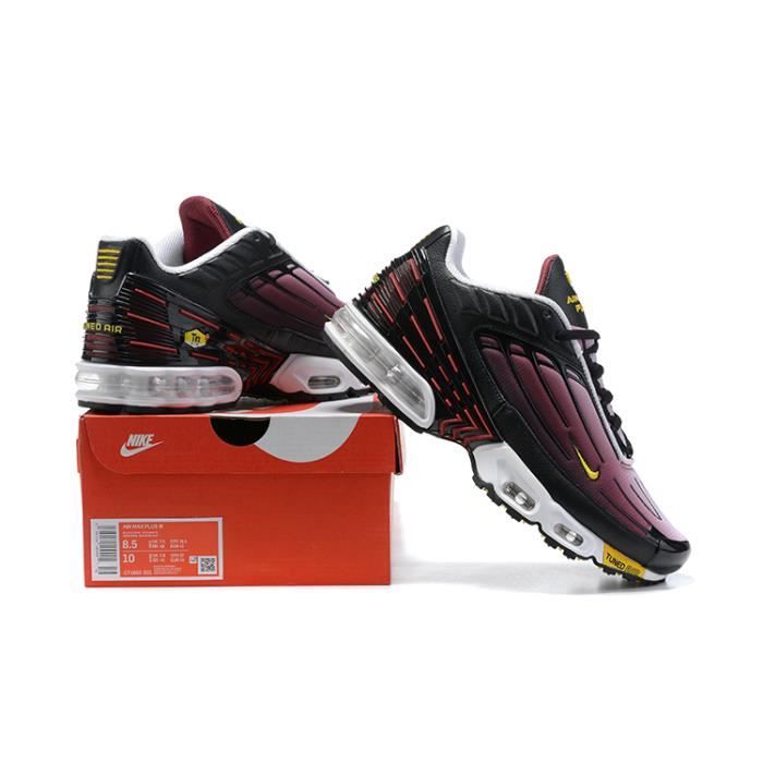 Baskets NIKKE TN Plus 3 Rétro élégant Low gang mouvement Chaussures Red ...