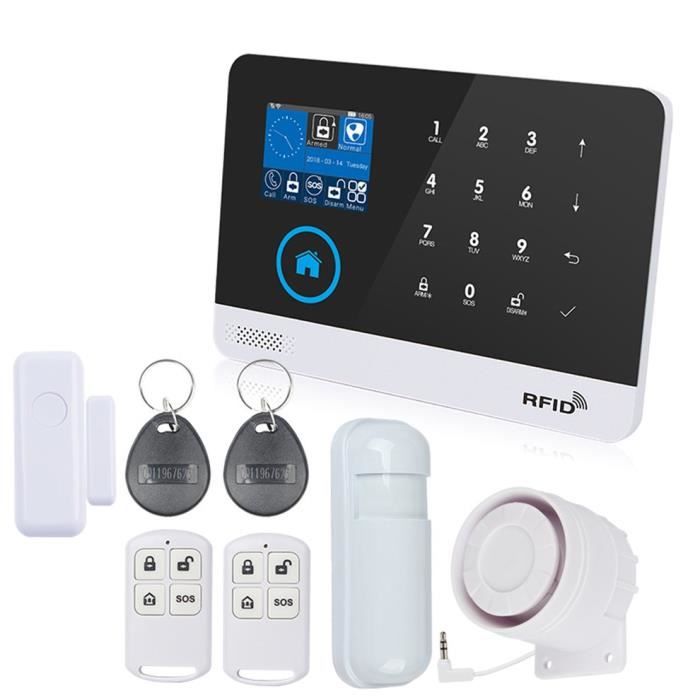 WIFI + GSM écran LCD clavier tactile Support 3G carte SIM téléphone APP ...