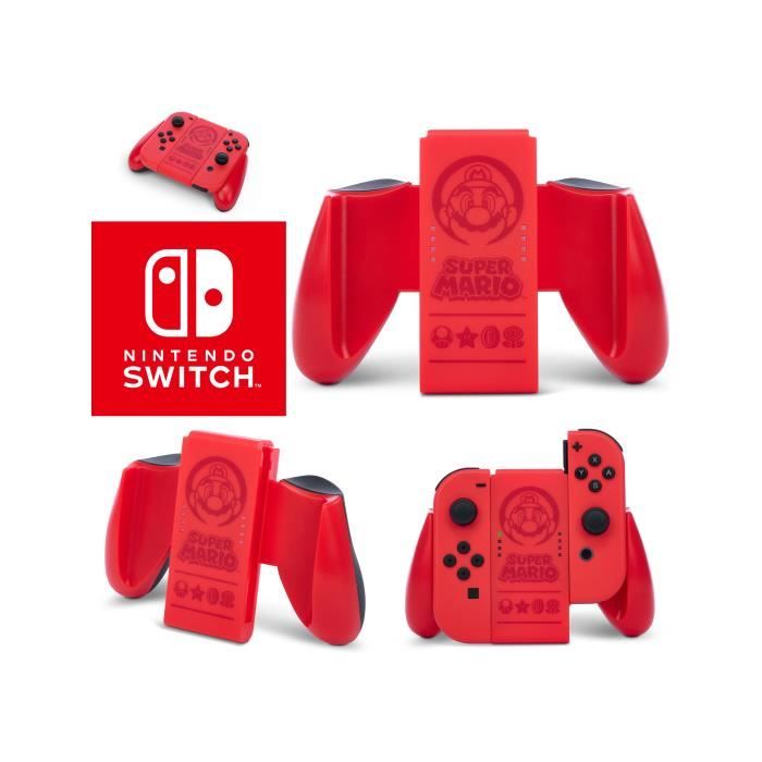 Grip SWITCH Confort - POWER A - Mario Rouge - Ergonomique - Compatible ...