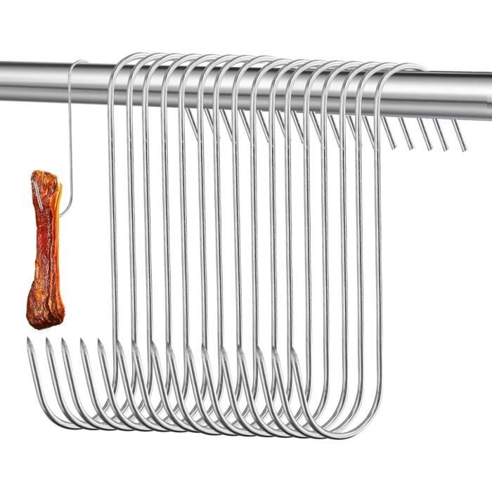 Lot De 20 Crochet Boucher, Crochets À Viande En S En Acier Inoxydable ...