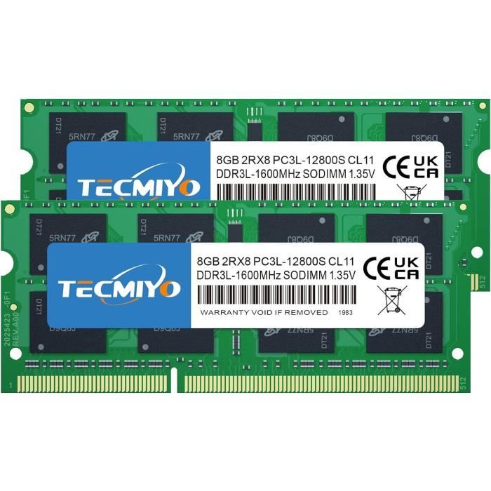 16Go(2 X 8 Go)Ddr3 Pc3L-12800S Sodimm Ddr3 - Ddr3L 1600 Mhz Cl11 Pc3 ...