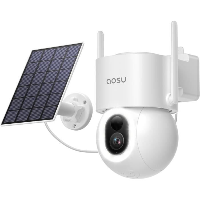 5Mp Camera Surveillance Solaire - 3K Caméra Exterieur Sans Fil Sur ...