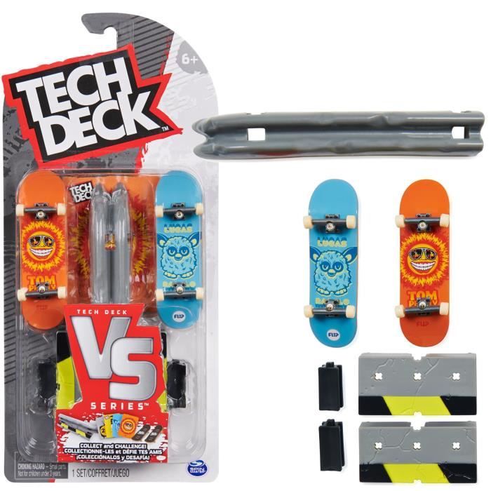 Set de 2 skateboards et grind Tech Deck Flip de SPIN MASTER - Blanc ...