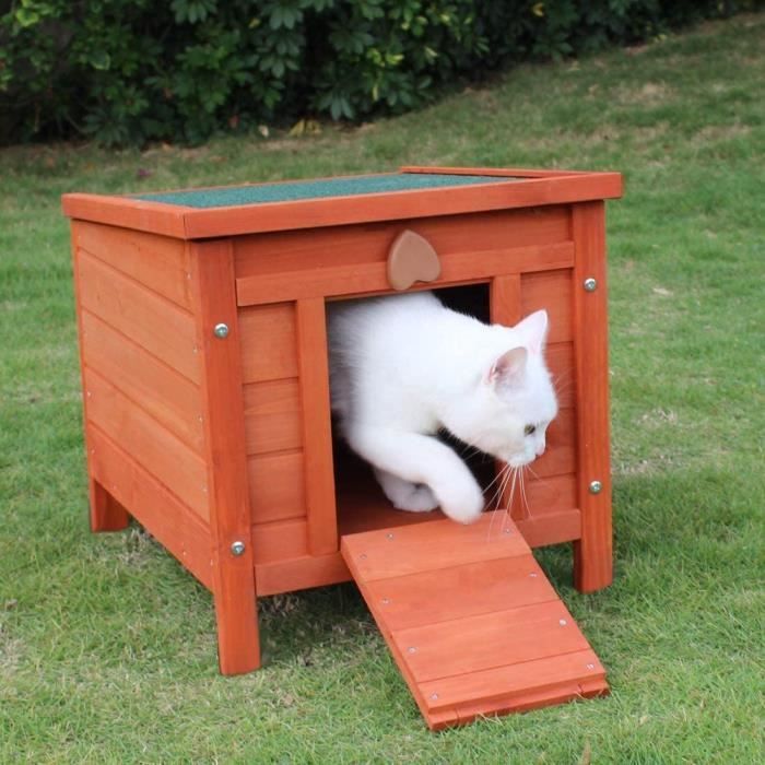 BUNNY BUSINESS Niche eois pour Lapin-Cochon d'Inde-Chat Rouge 50 x 42 x ...