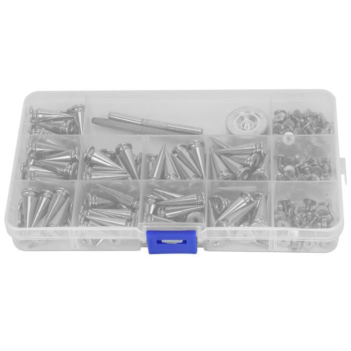 Goujons punk - SURENHAP - Rivets en alliage de zinc - 10 x 24 mm ...