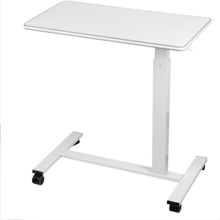 Table De Lit Pour Ordinateur Portable,Table De Lit Avec Roulette,Réglable En Hauteur, Avec ...