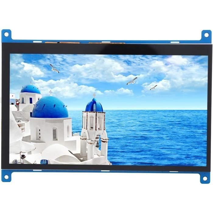 Moniteur À Écran Tactile 7 Pouces Raspberry Pi, Écran Led Ips 1024 X 600 Hd Avec Tactile ...
