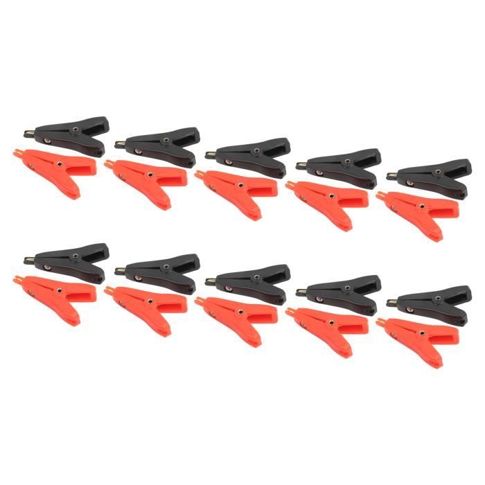 VBESTLIFE pince crocodile électrique 10 ensembles 10A ABS pince de test ...