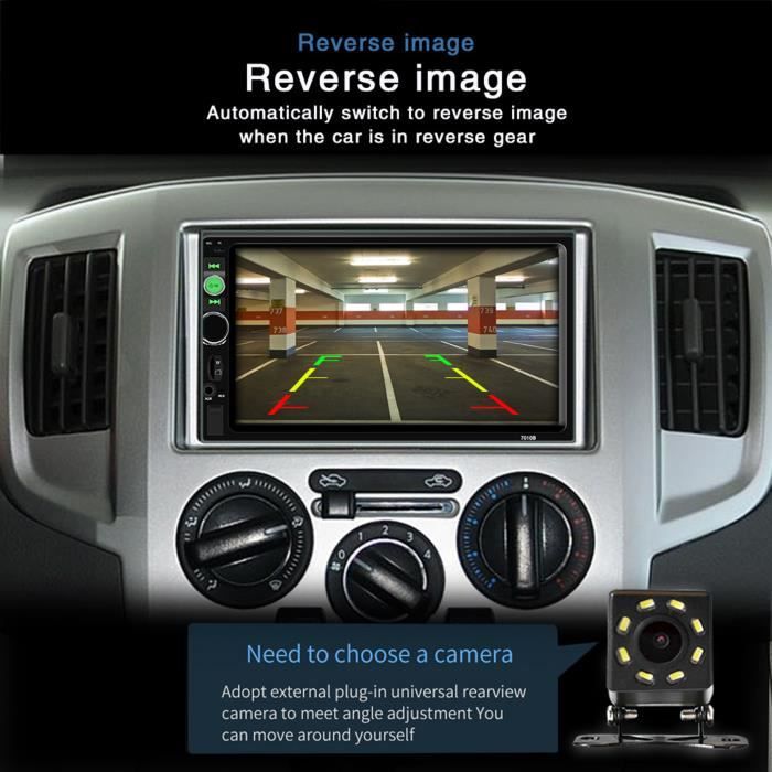 PASSERELLE MULTIMEDIA - LECTEUR MULTIMEDIA Voiture MP5 Player 1 Set ...