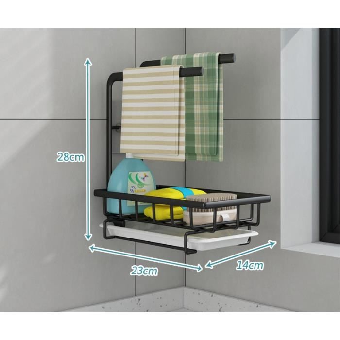 EGOUTTOIR A COUVERTS,C2-Wall hanging--Panier de rangement de cuisine en ...