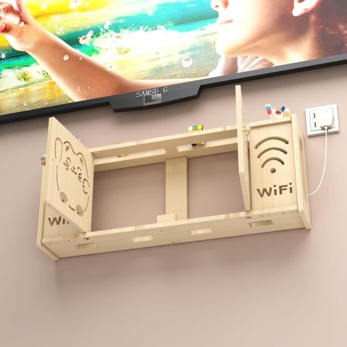 Etagere Pour Decodeur Rangement Box Internet Étagères Murales Sans ...
