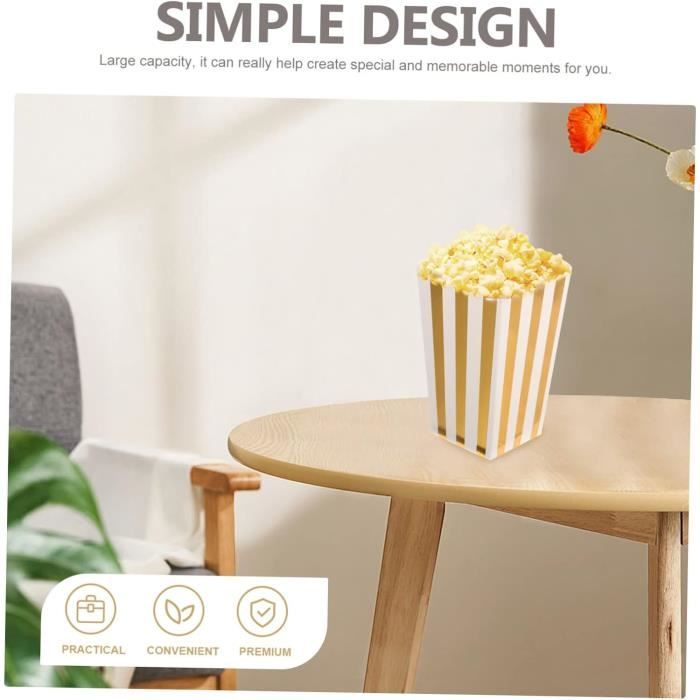 Boîte De 96 Pièces Conteneurs De Pop-Corn Mini-Sacs En Papier Boîtes De ...
