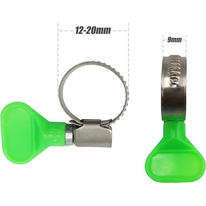 Collier De Serrage Réglable En Inox, 12 Pièces 12-20 Mm Collier De ...