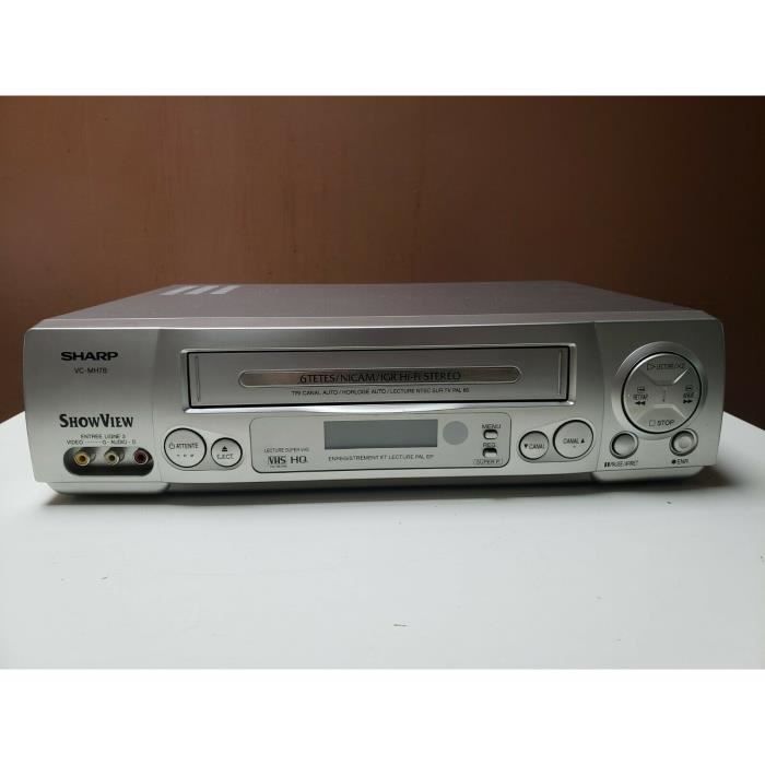 MAGNETOSCOPE SHARP VC-MH78 SUPER VHS S-VHS SVHS LECTEUR CASSETTE VIDEO ...