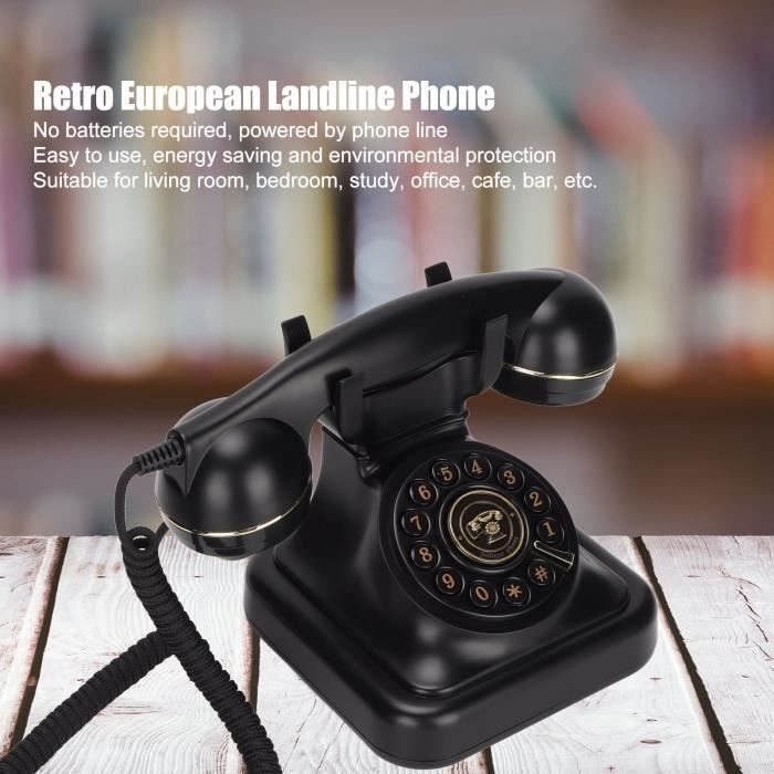 Shipenophy téléphone antique Shipenophy téléphone fixe européen rétro ...
