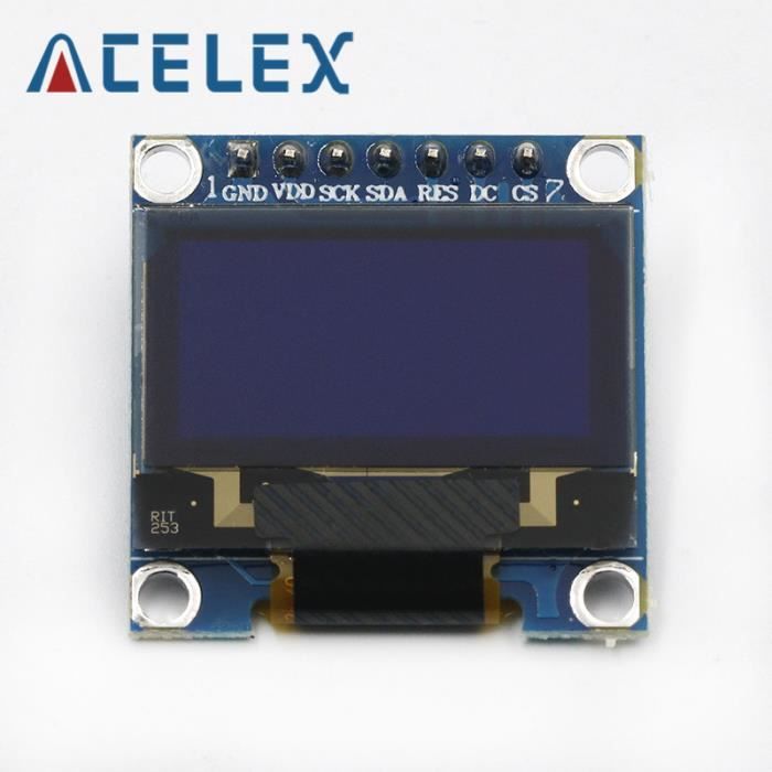 4pin jaune bleu - Écran Série Lcd Oled Pour Arduino, Module D'affichage ...