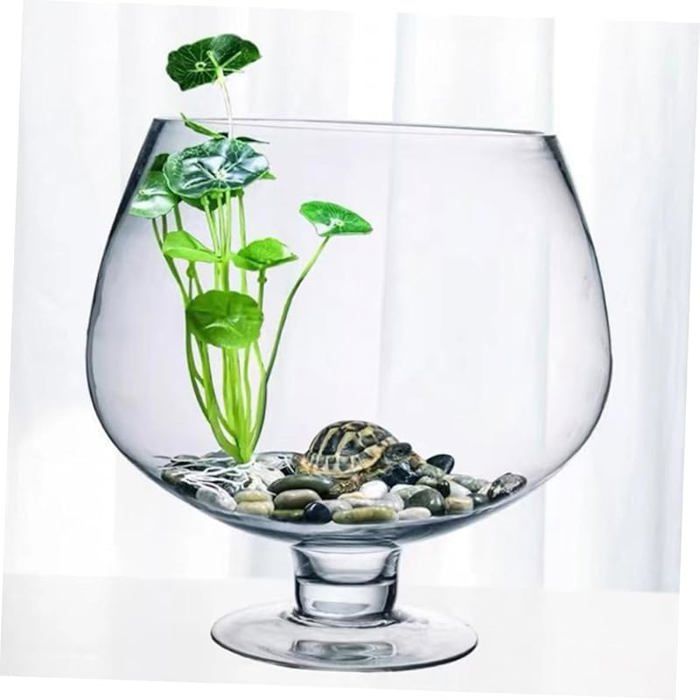 Vase Bocal à Poisson Rouge - Décor Aquarium, Réservoir de Table pour ...
