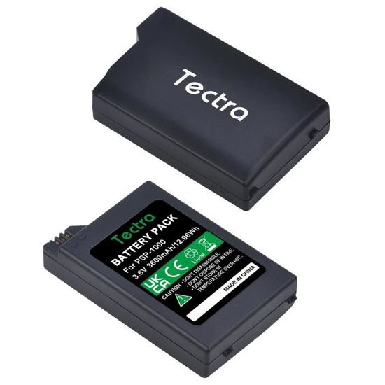 2 batteries - 3600mAh 3.6V PSP-1001 PSP-1000 PSP1000 Lithium Batterie Rechargeable Pack-Chargeur ...