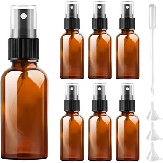 6Pièce Flacon Vaporisateur Vide 50Ml,Spray Vide Verre,Flacons Et ...