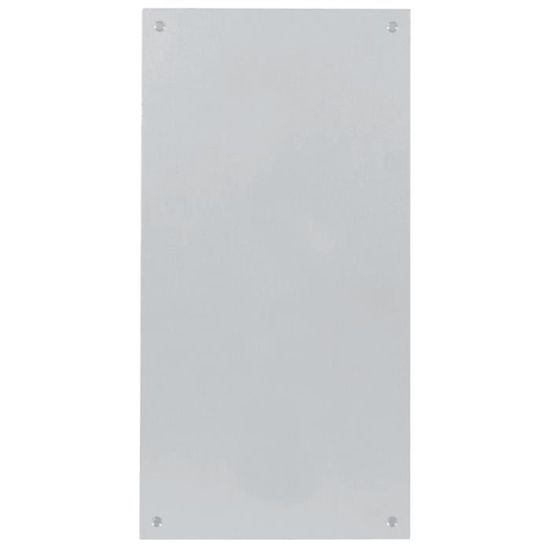 Plaque de poussée Rectangulaire percée fraisée Finition Aluminium ...