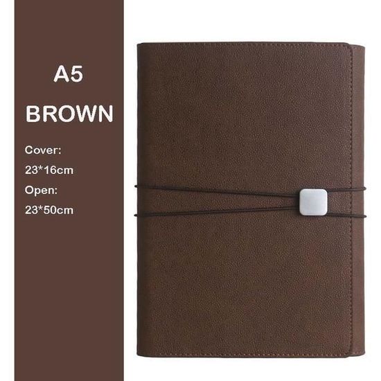 CAHIER,brown-A5--Carnet De Notes A5 À Feuilles Mobiles, Créatif ...