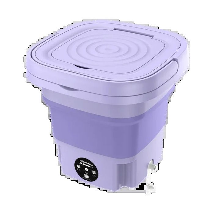 Machine à laver portable, design pliable, fonction d'essorage, violet ...